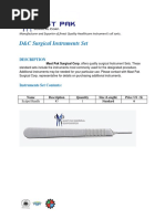 Laparotomy Instrument Set List | PDF