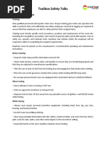 Eye Protection Toolbox Talk Guide | PDF | Glasses | Equipment