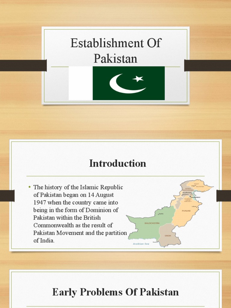 Establishment of Pakistan | PDF | Pakistan | Partition Of India