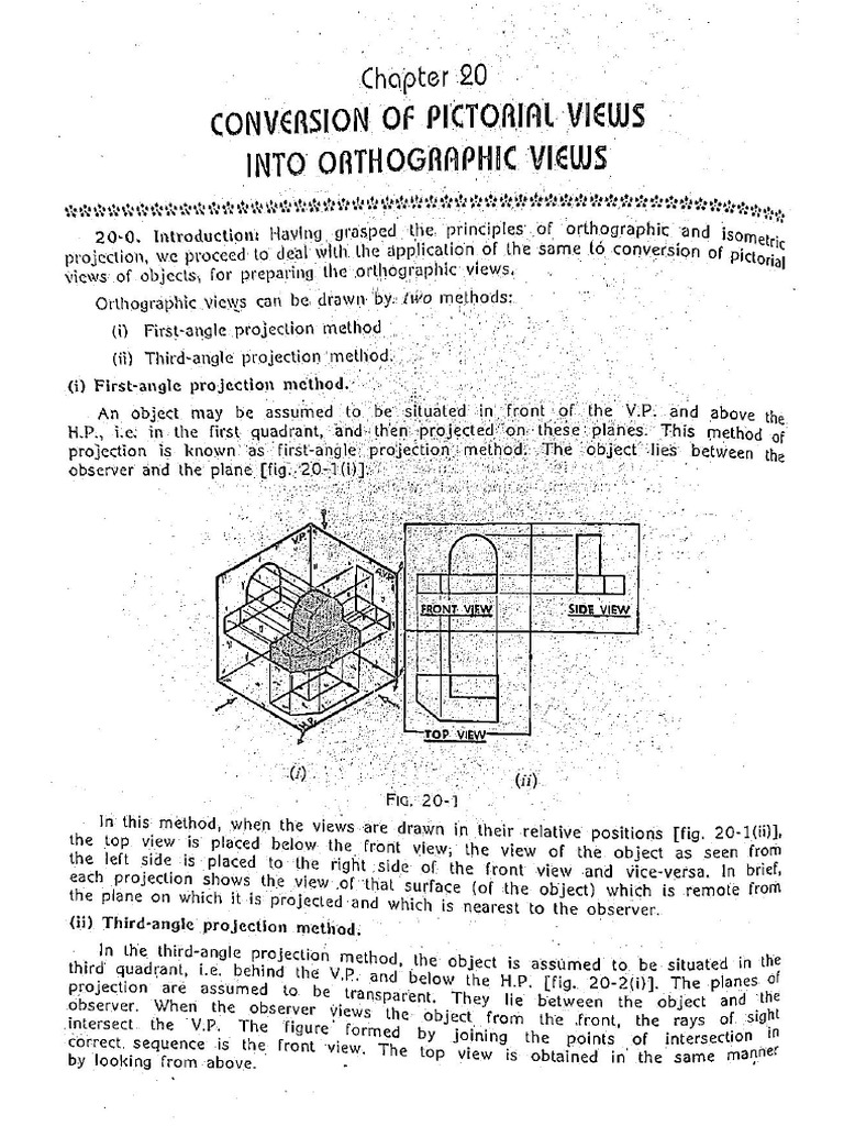 Orthographic and Isometric Projections Practice Questions | PDF