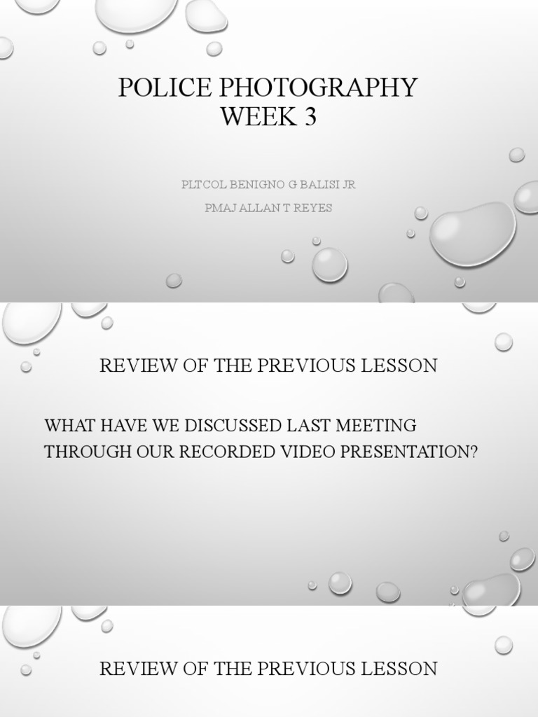 Police Photography for Cadets | PDF | Camera | Testimony