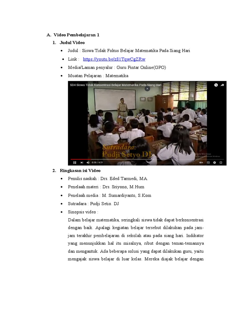 Analisis Video Gpo | PDF