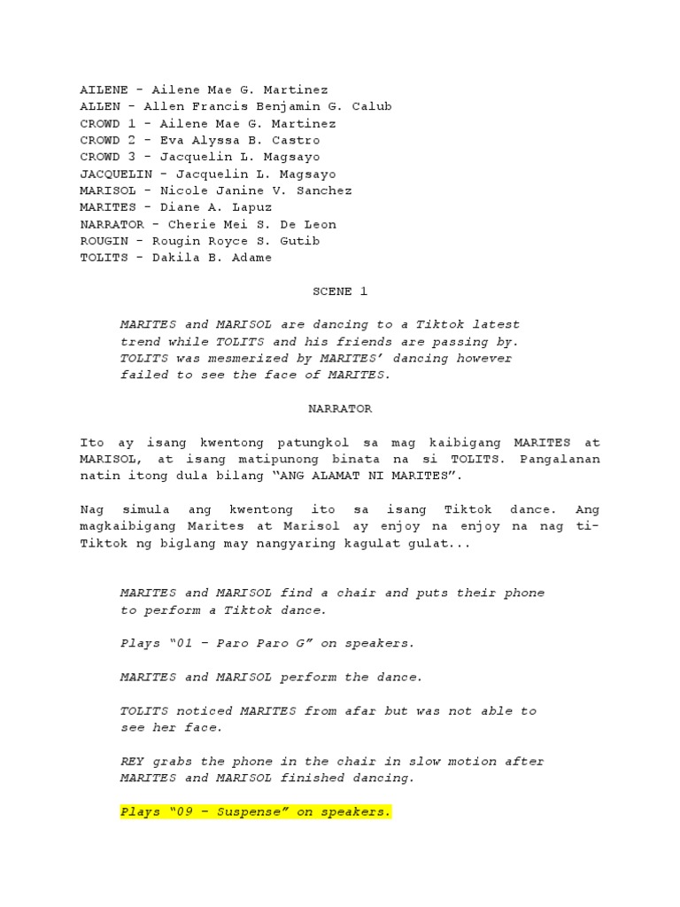 Ang Alamat Ni Marites | PDF