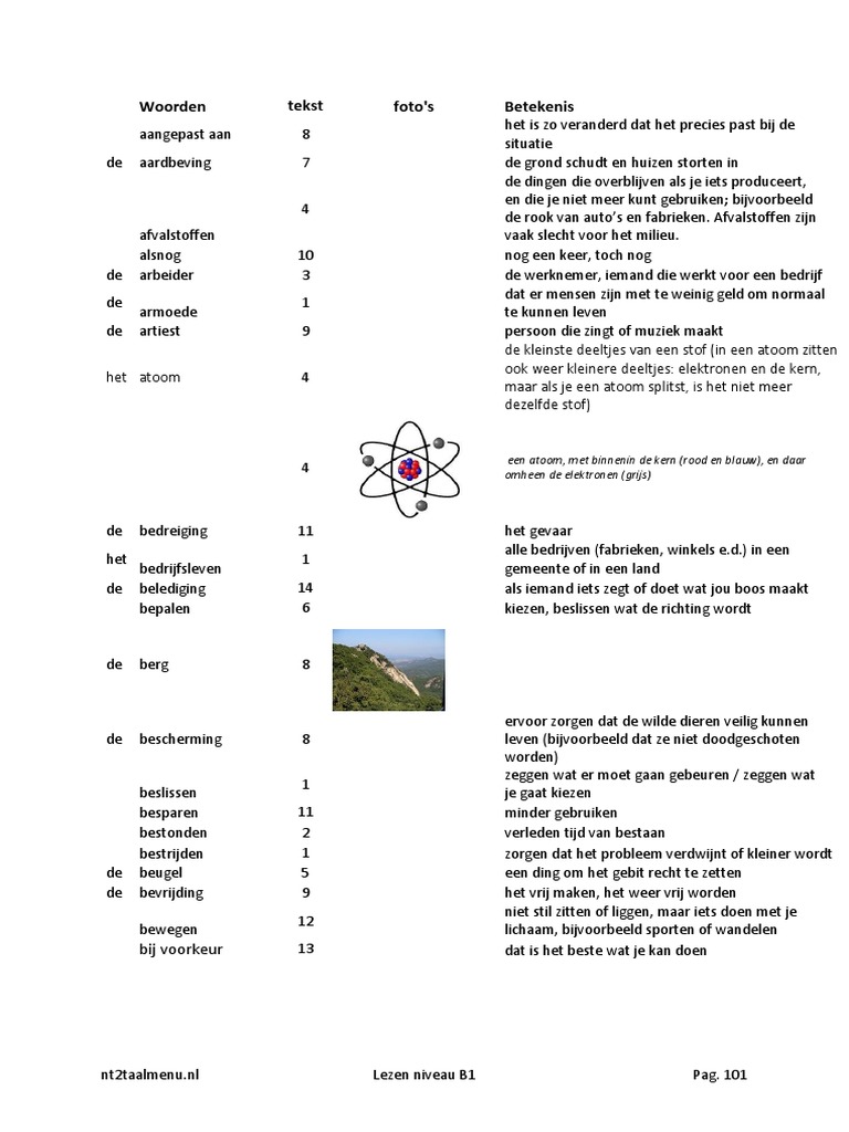 NT2 Teksten Lezen B1 | PDF