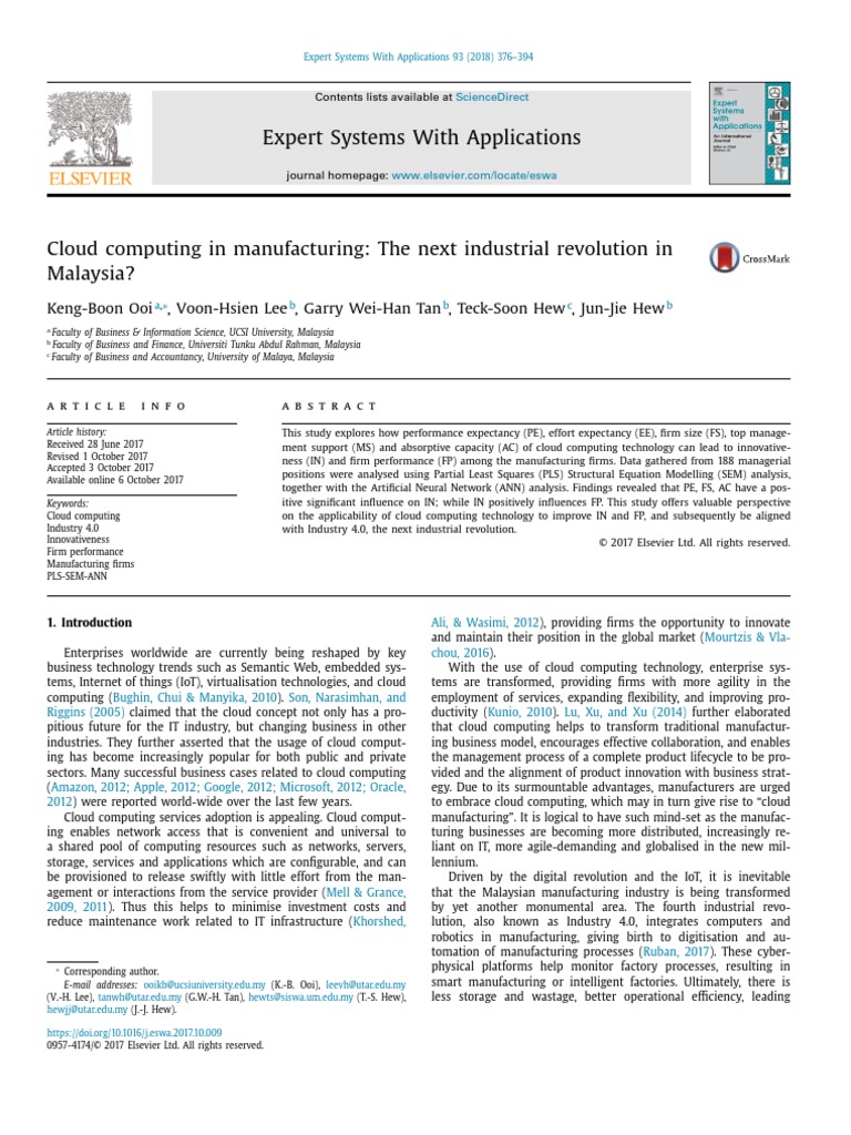 Expert Systems With Applications: Keng-Boon Ooi, Voon-Hsien Lee, Garry ...