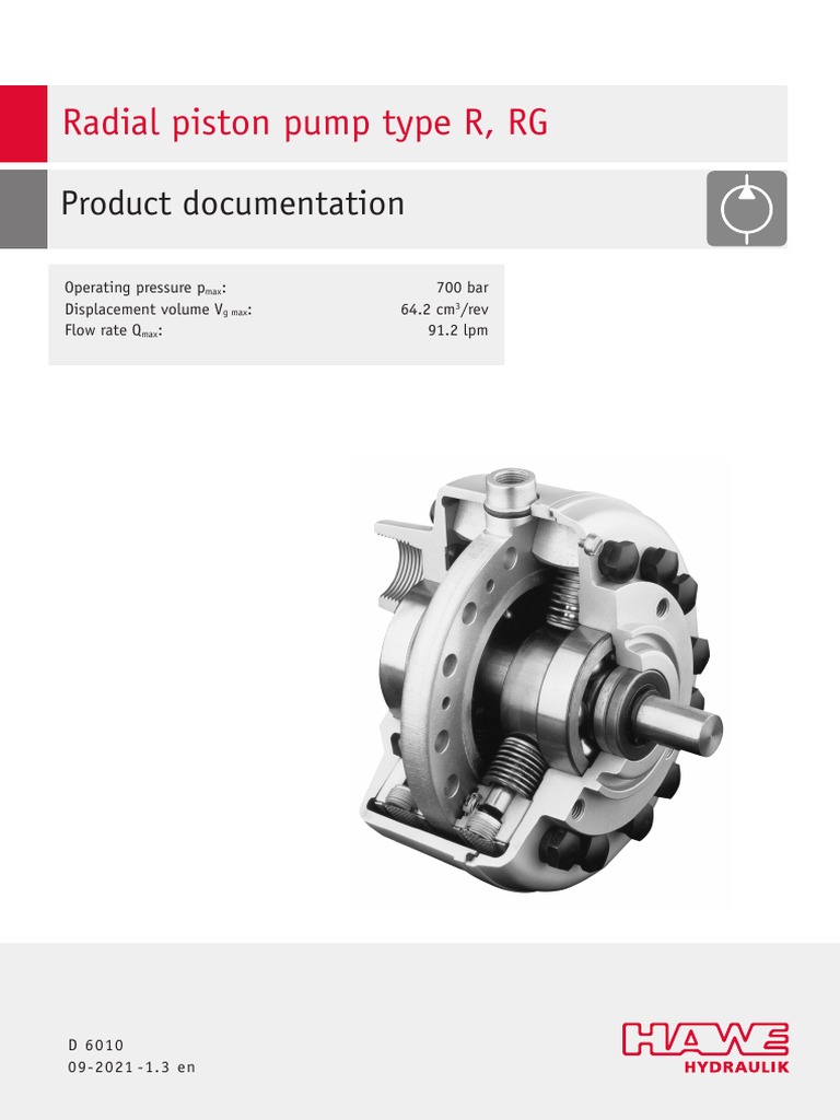 Radial Piston Pump Type R, RG: Product Documentation | PDF | Pump ...