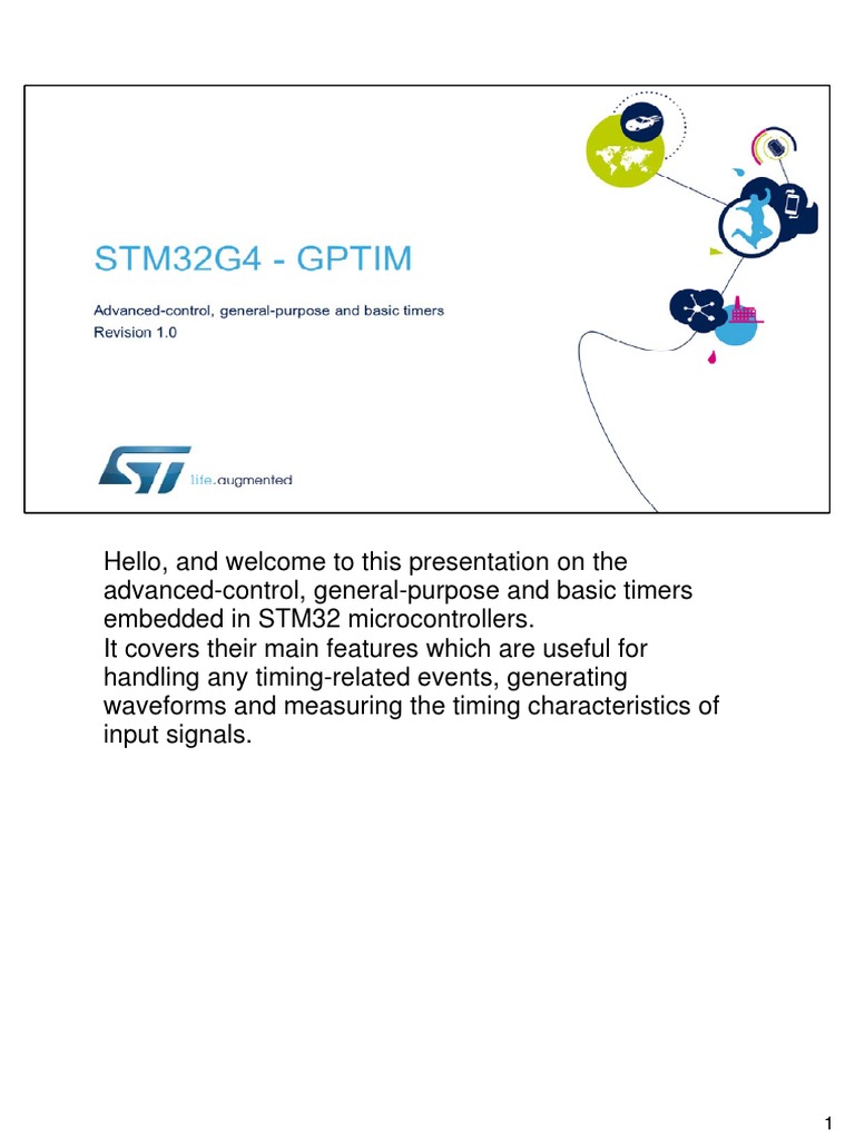 En - STM32G4-WDG TIMERS-General Purpose Timer GPTIM | PDF | Analog To Digital Converter | Timer