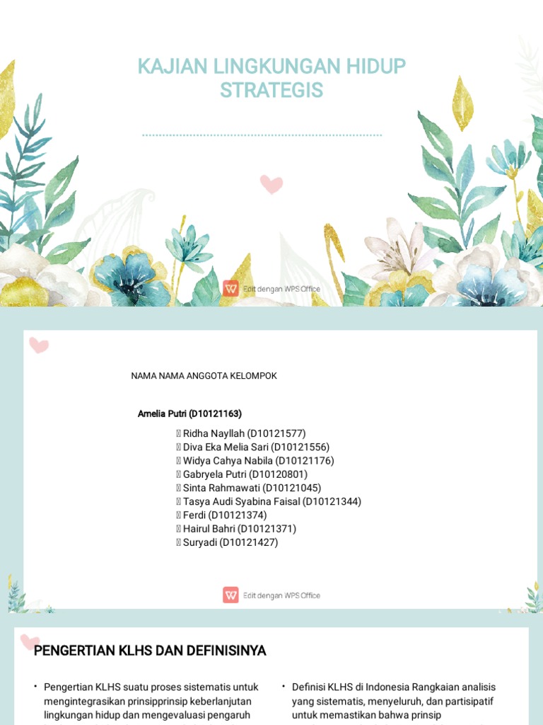 Kajian Lingkungan Hidup Strategis | PDF | Sains & Matematika