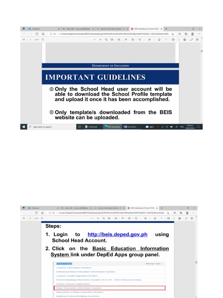 Guide On How To Download The Beis Gesp GJHSP GSHSP PSP Forms | PDF