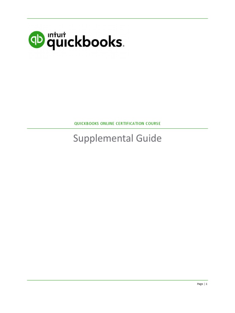 QBO Certification Training Guide - v031122 | PDF | Quick Books | Online ...