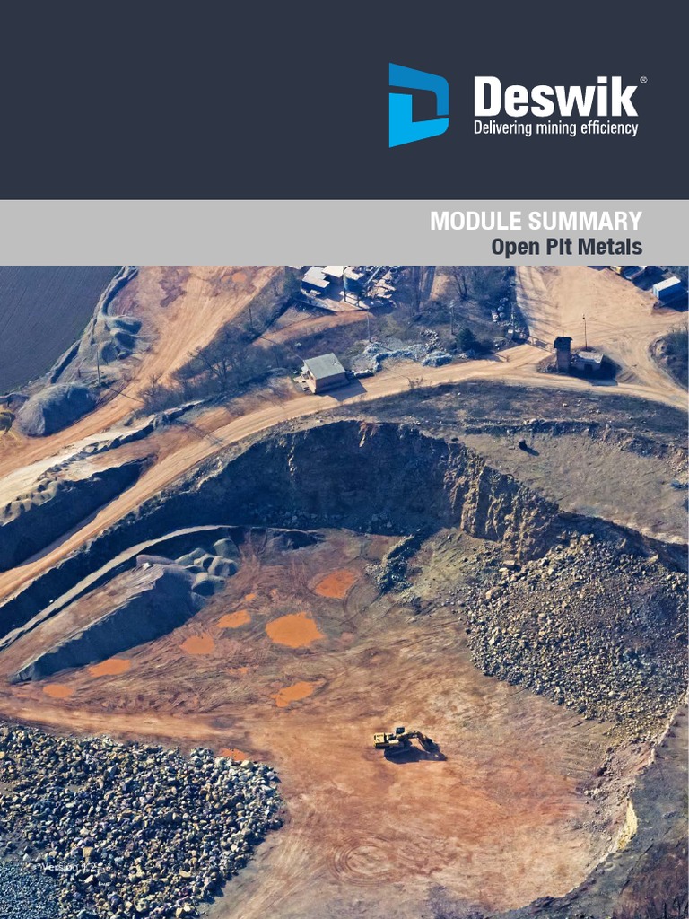Open Pit Metals Module Summary | PDF | Computer Aided Design | Logistics