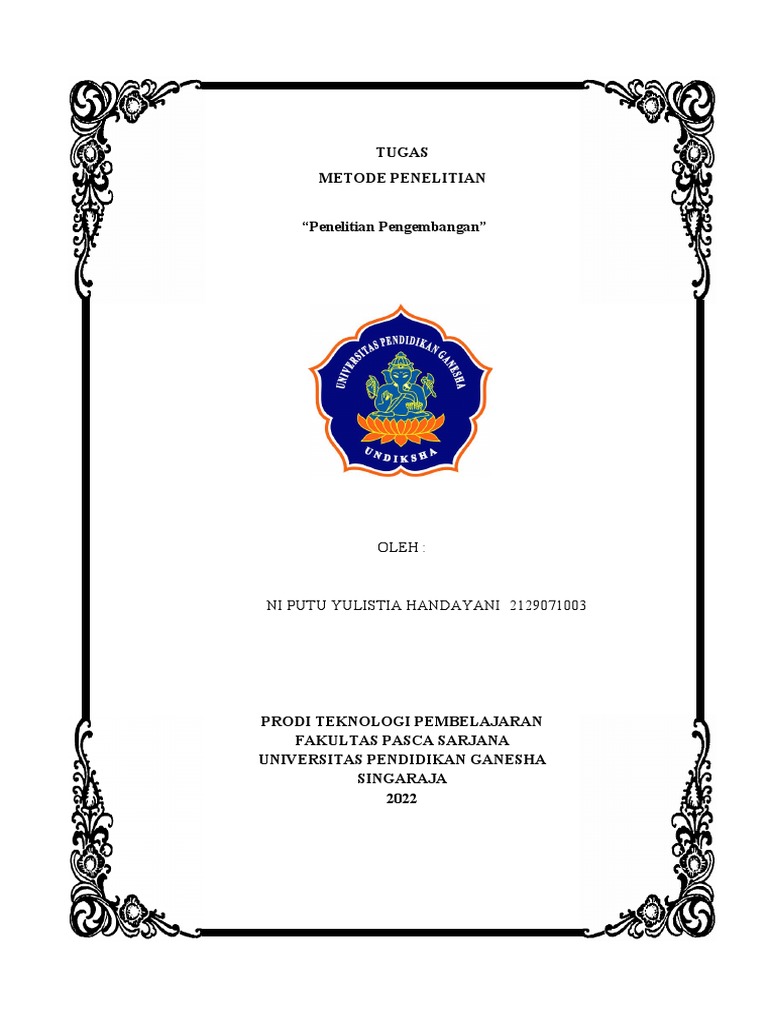 Makalah Penelitian Pengembangan Pdf 