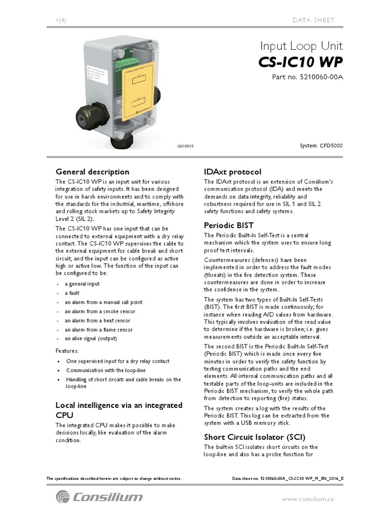 Cs-Ic10 WP: Input Loop Unit | PDF | Electrical Engineering | Computer ...