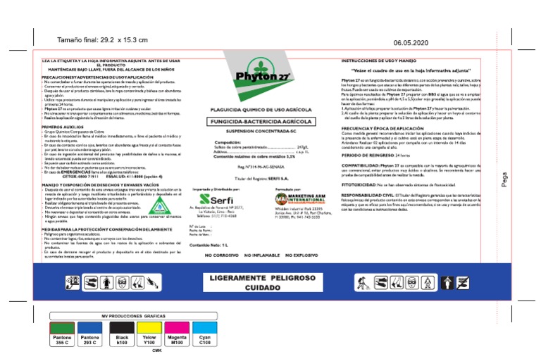 Phyton 27 Frasco 1 LT | PDF