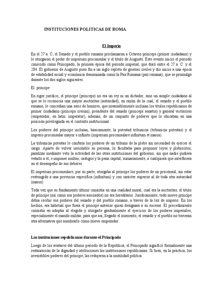 Imperio Romano | PDF | imperio Romano | Augusto