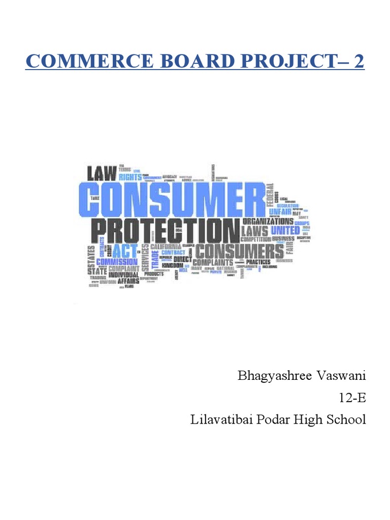 Consumer Rights Project | PDF | Complaint | Consumer Protection