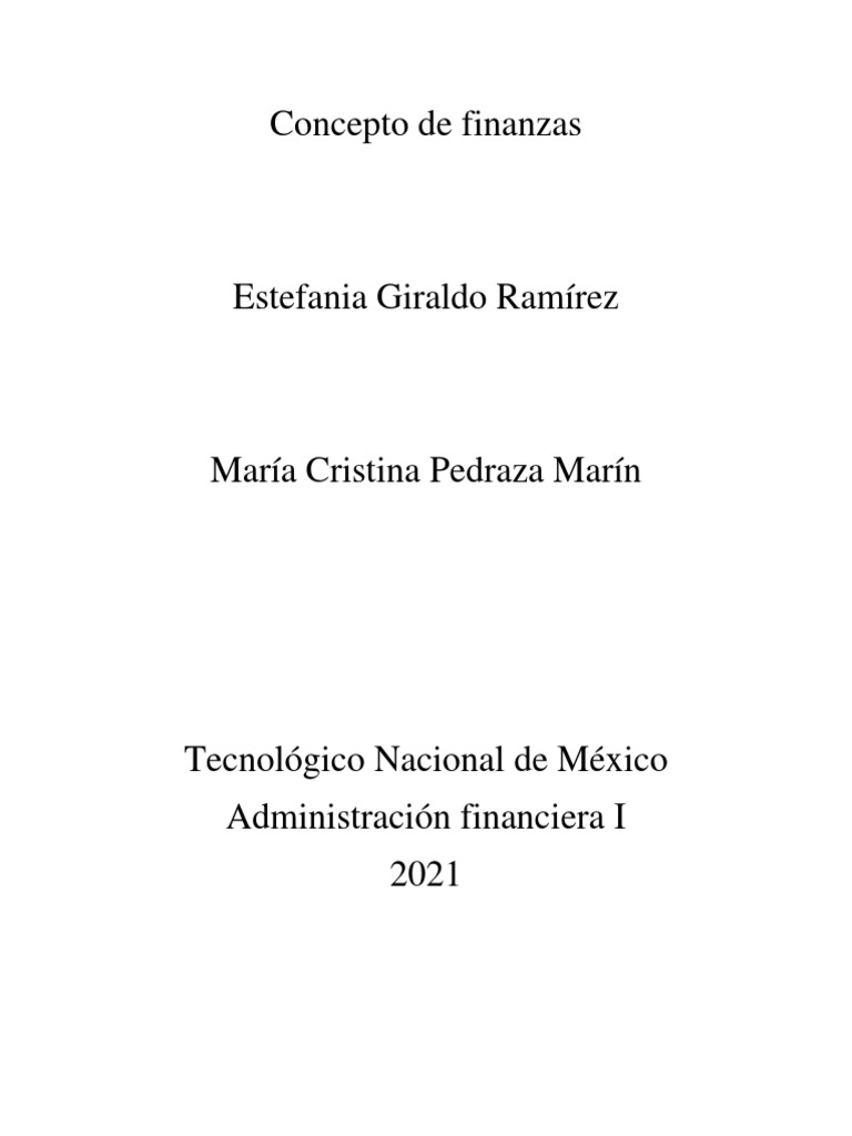 Definición y Concepto de Finanzas | PDF | Comercio | Dinero