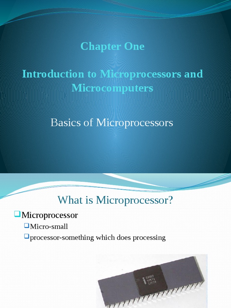 Chapter One Introduction To Microprocessors And Microcomputers Pdf Microcontroller