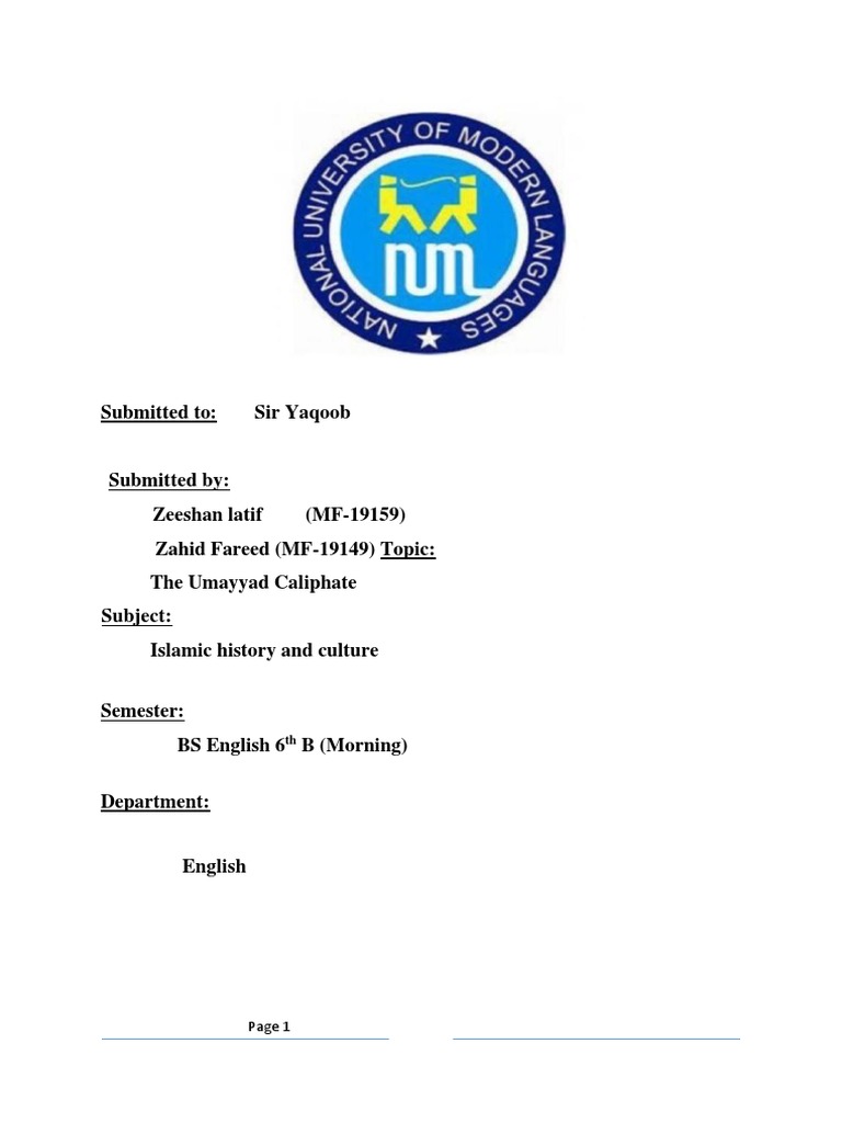 Assignment - Islamic Studies | PDF | Al Andalus | Abrahamic Religions