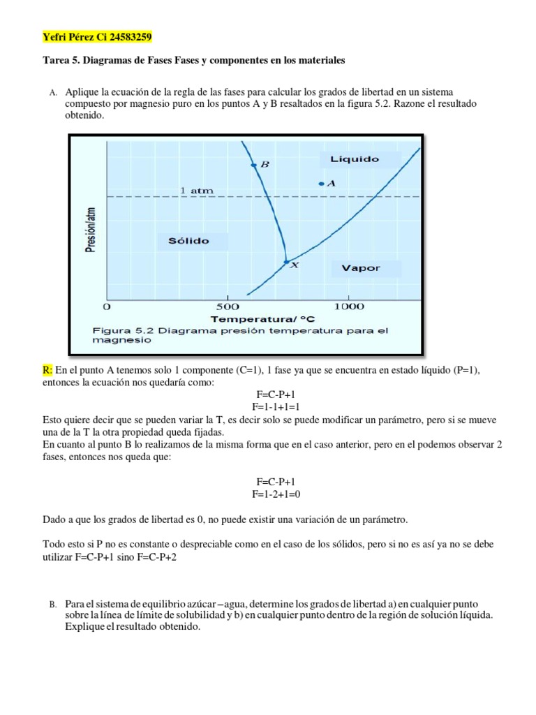 Tarea 5 Yefri Pérez | PDF | Fase (materia) | Ciencias fisicas Tarea 5 Yefri Pérez | PDF | Fase (materia) | Ciencias fisicas