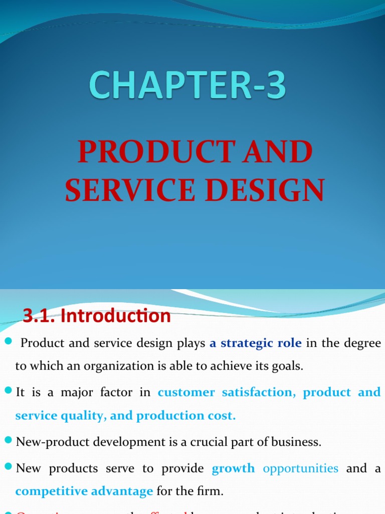 Product and Service Design | PDF | Business | Market (Economics)