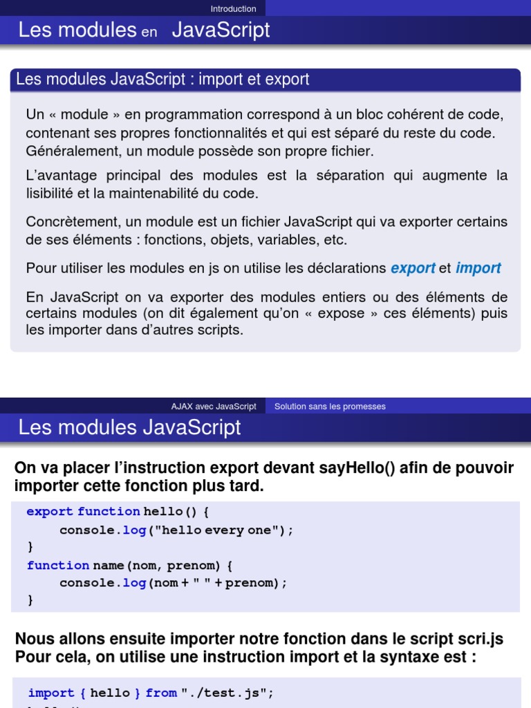 Cours Ajax | PDF | Ajax (Programmation) | JavaScript