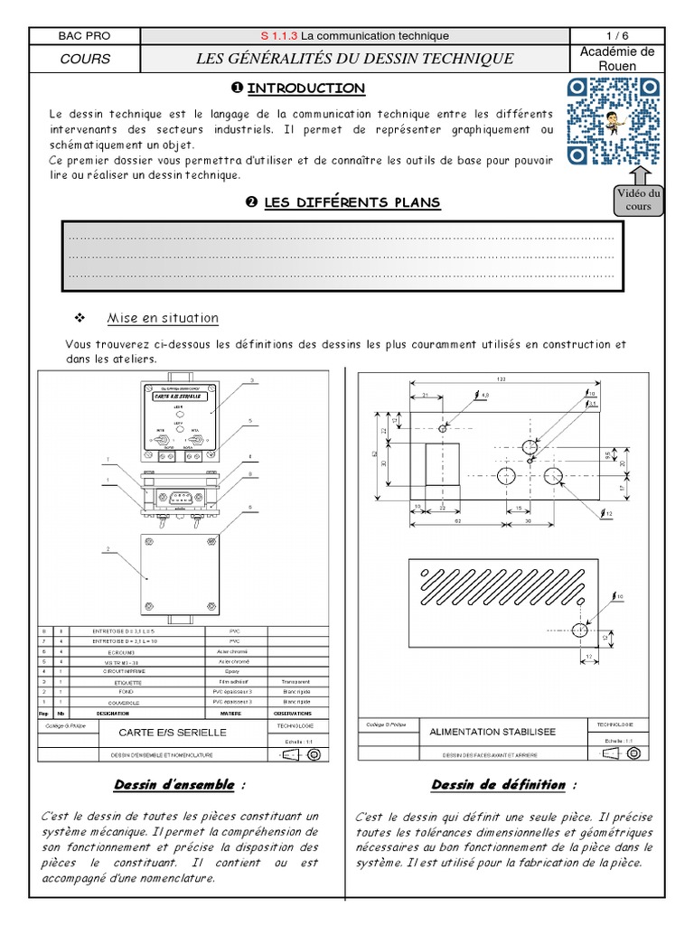 Introduction au Dessin Technique | PDF | Dessin technique | Dessin