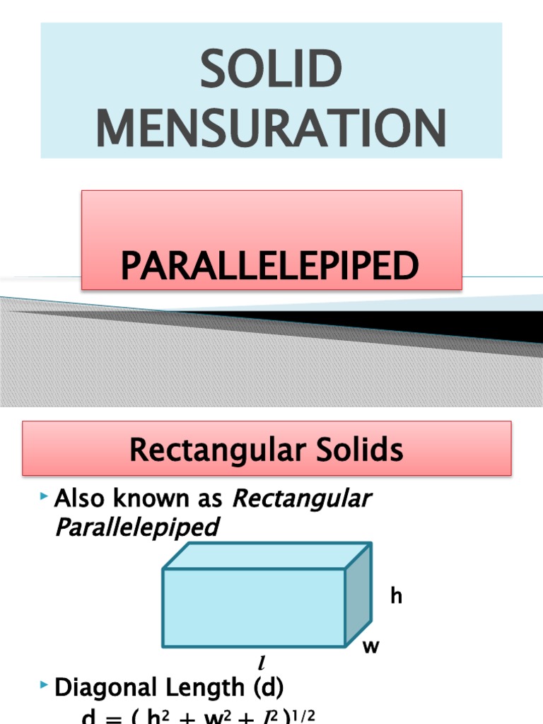 Parallelepiped | PDF | Art | Science & Mathematics
