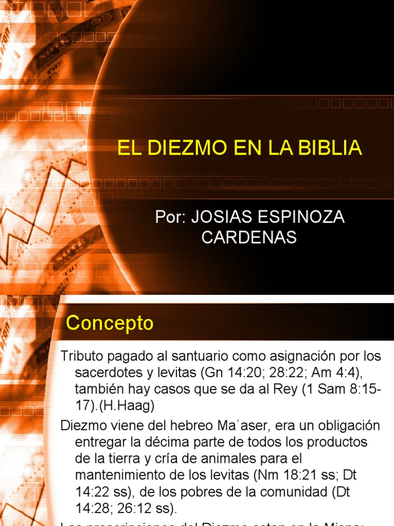 El Diezmo en la Biblia: Conceptos y Prácticas | PDF | Diezmo | Jesús