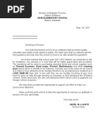 Letter Request Cement | PDF