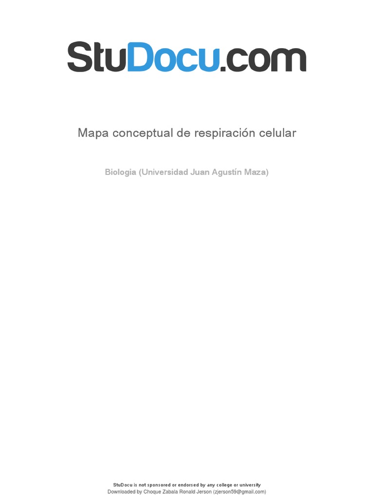 Mapa Conceptual de Respiracion Celular | PDF | Respiración celular | Trifosfato de adenosina