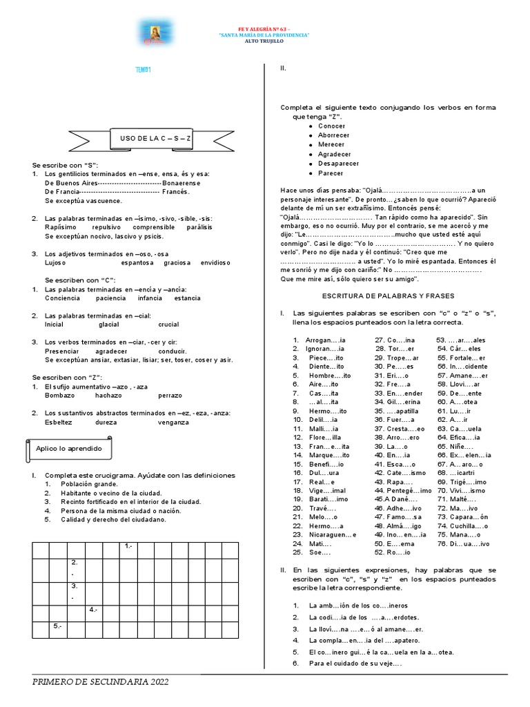 Modulo de Ortografia 1°a-B-C-D | PDF | Puntuación | Coma