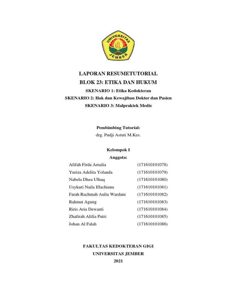 Laporan Resume Tutorial - Tutorial 9 (I) | PDF