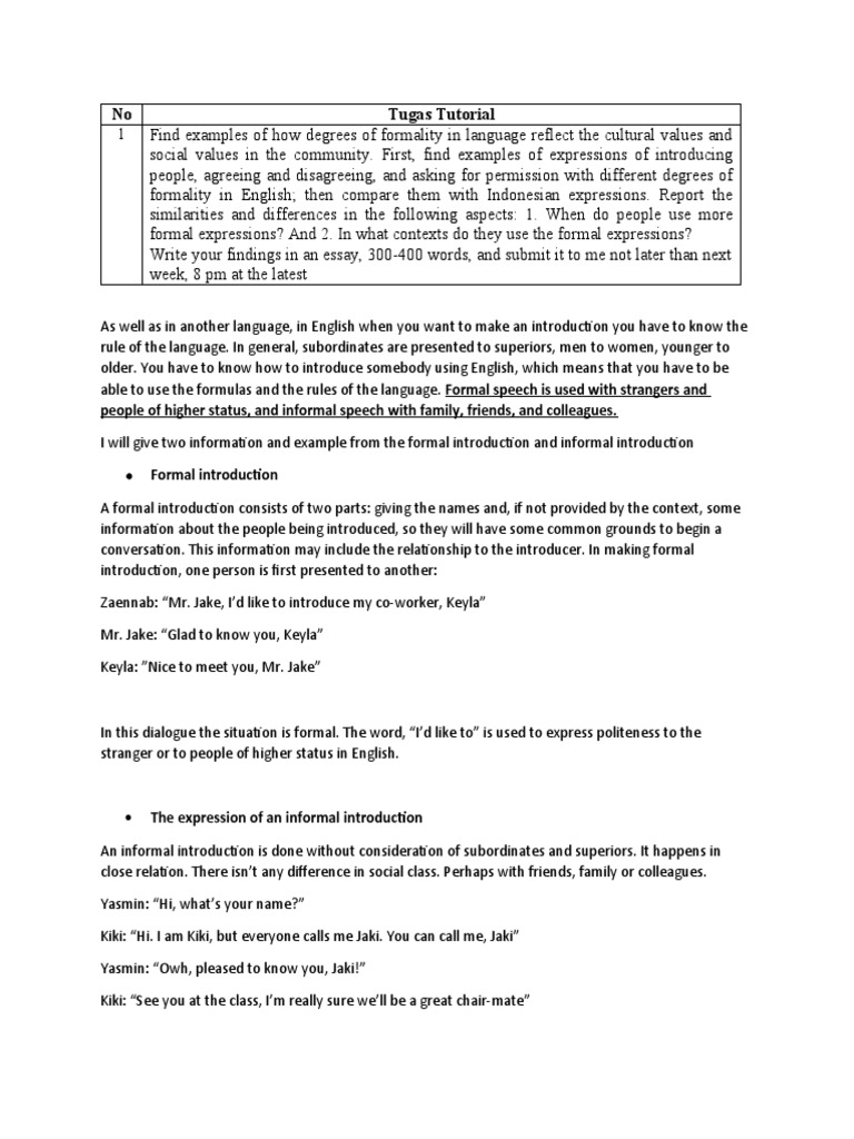 Cross Cultural Understanding Task 3 | PDF | English Language ...