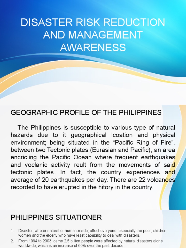 Disaster Risk Reduction and Management Awarness | Download Free PDF ...