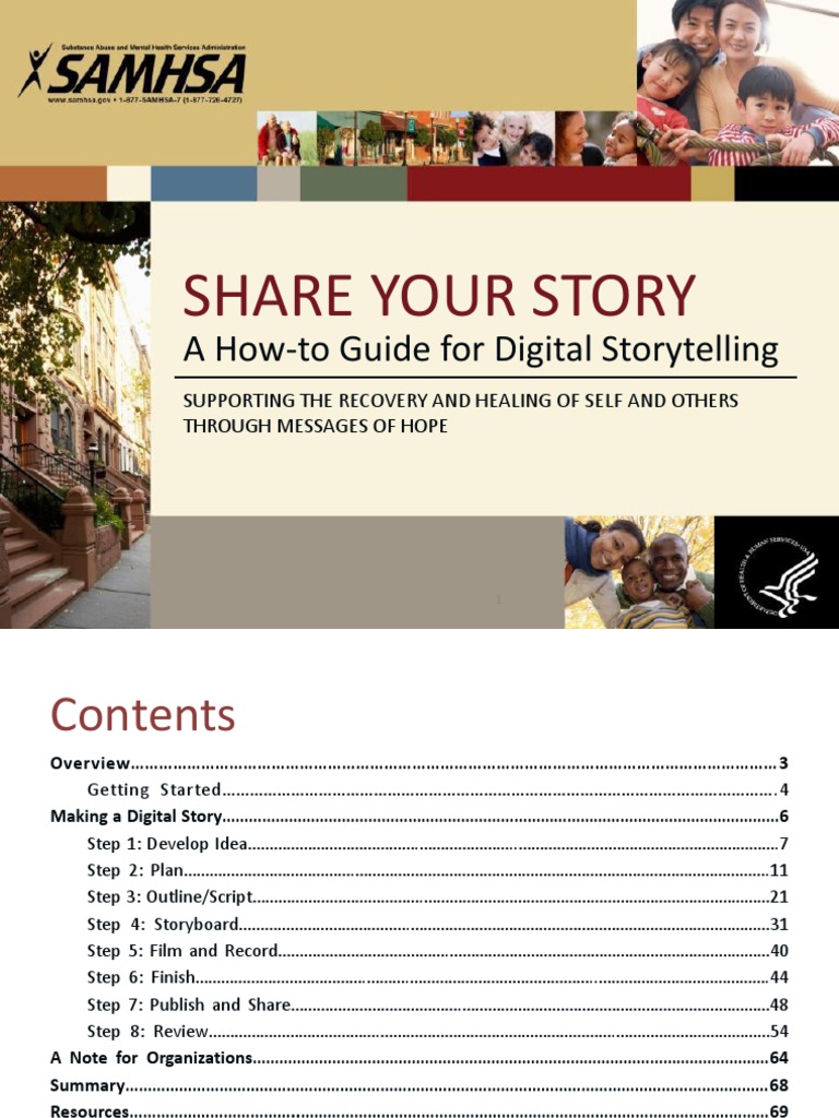 Samhsa-Storytelling Guide | PDF | Storytelling | Application Software