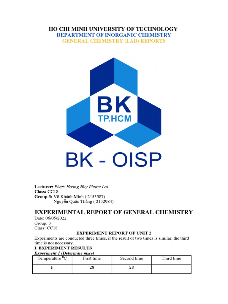 Lab Report - Group 3 - CC18 | PDF | Chemistry | Titration