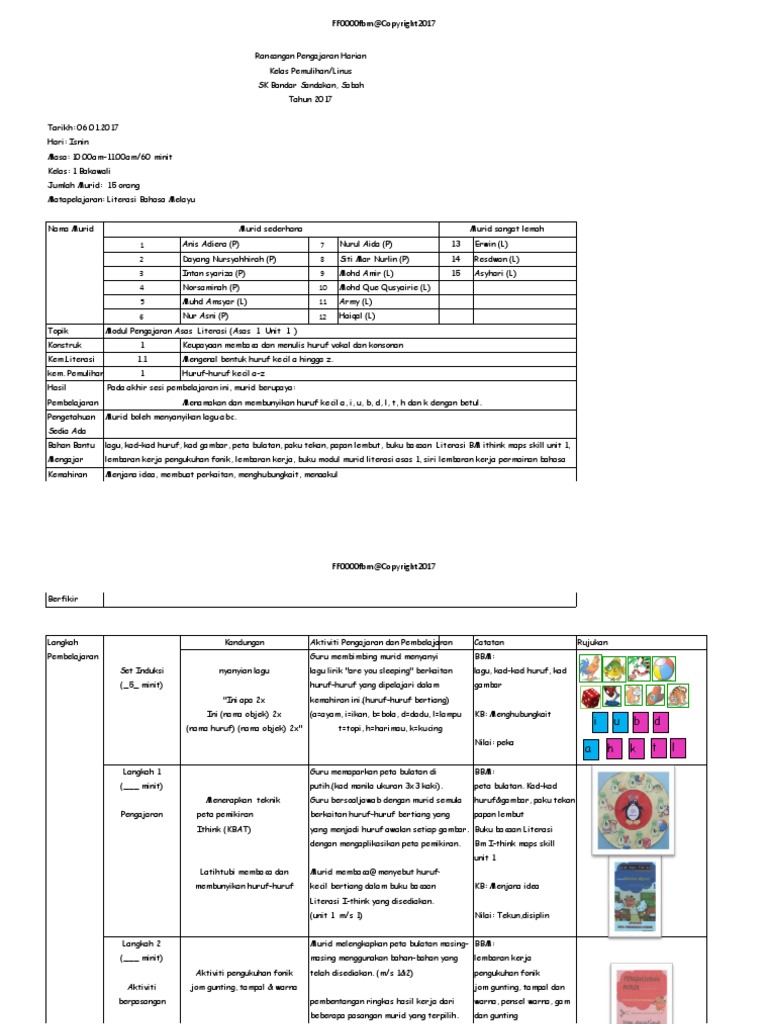 UNIT 1 (8 Kemahiran18 RPH) | PDF
