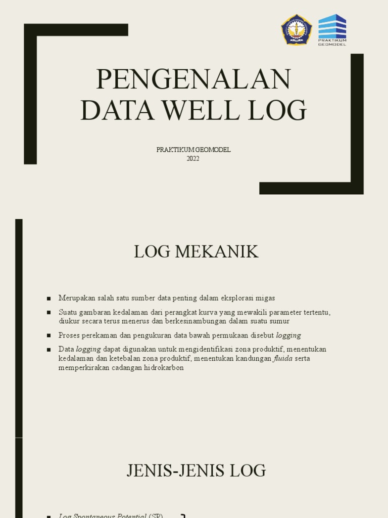Panduan Praktikum Well Log | PDF