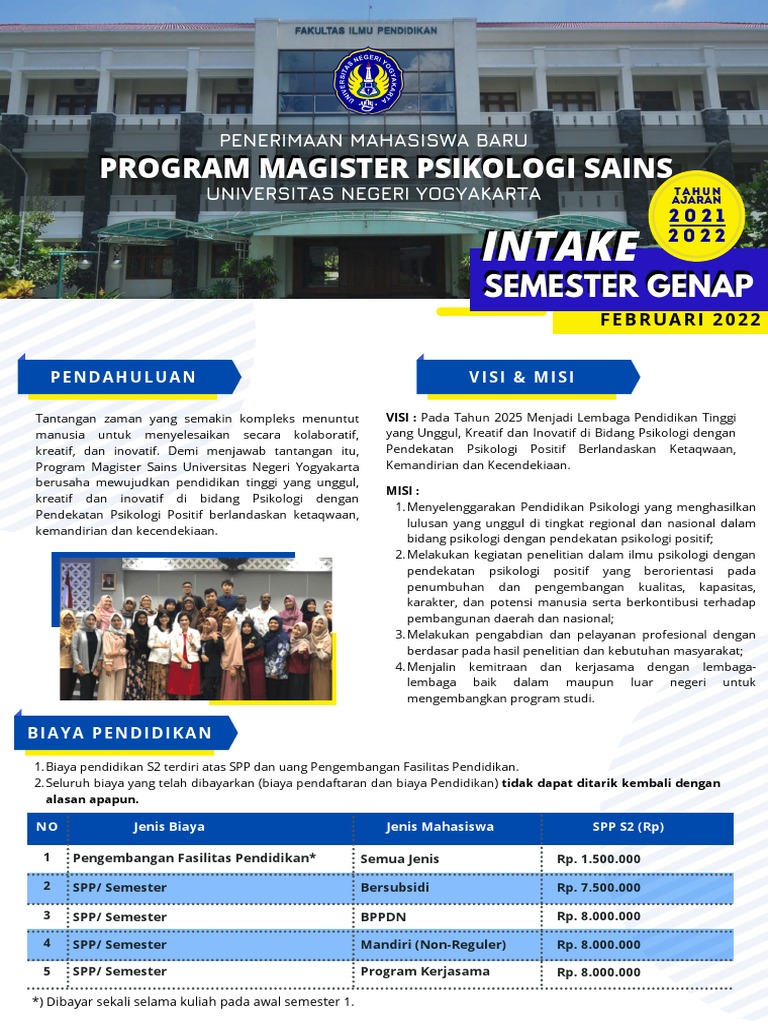 Leaflet Magister Psikologi | PDF