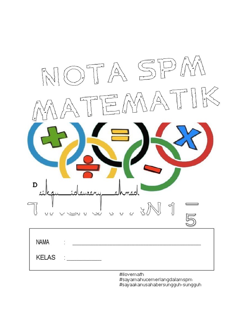 Nota Matematik SPM 2021 | PDF