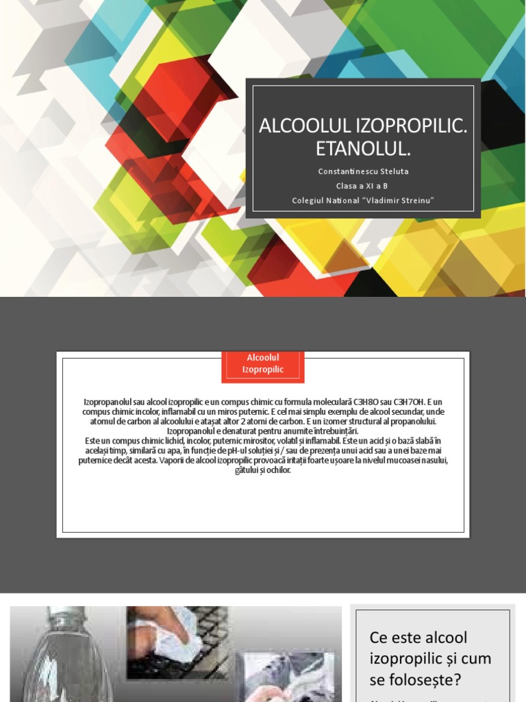 Alcoolul Izopropilic | PDF