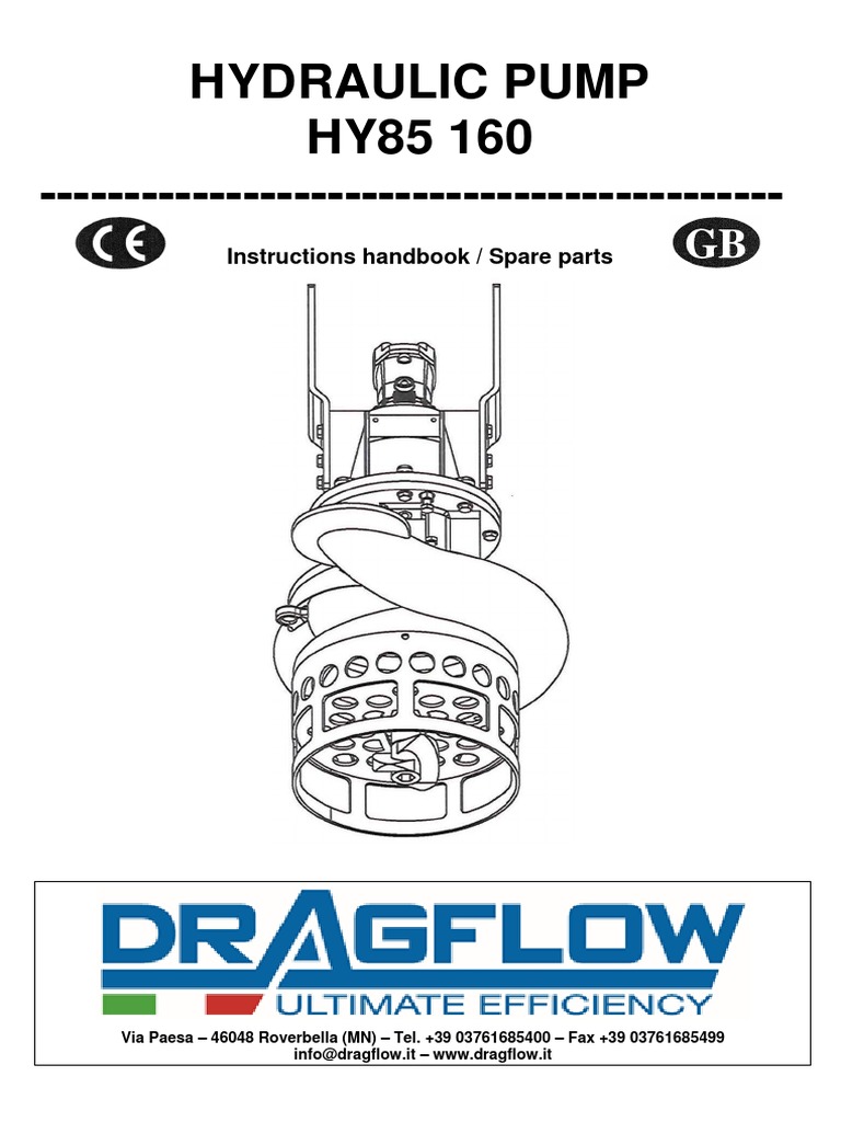 Hy85 160 Eng | PDF | Pump | Pipe (Fluid Conveyance)