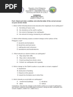 Grade 6 Science Summative Test Q4 | PDF | Planets | Solar System