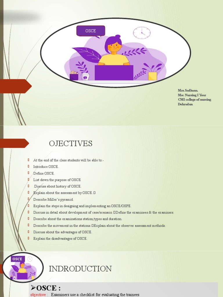Osce/Ospe: Objective Structured Clinical Examination | PDF | Test ...