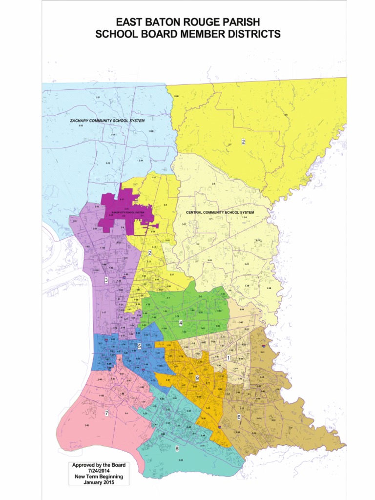 NEW EBR School Board District Map | PDF