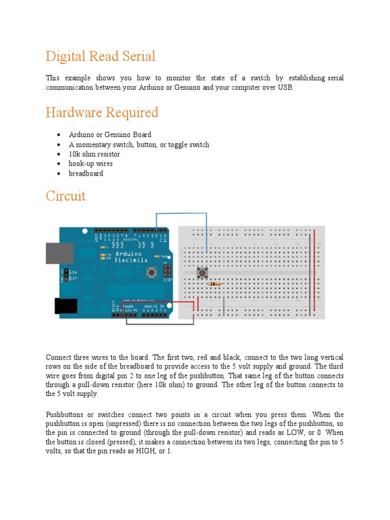 16b - Digital Read - Out Serial | PDF | Arduino | Manufactured Goods