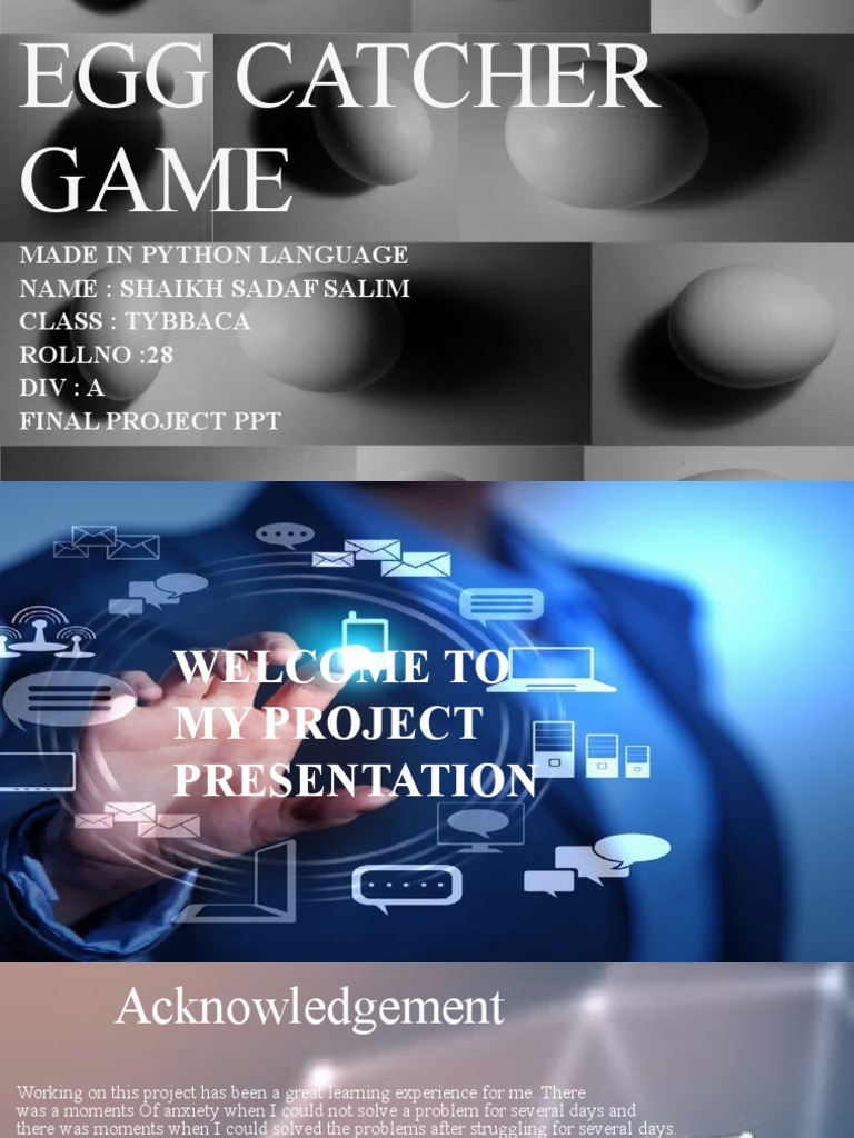 Egg Catcher: An Animated Python Game to Catch Falling Eggs | PDF | Computing | Computer Engineering