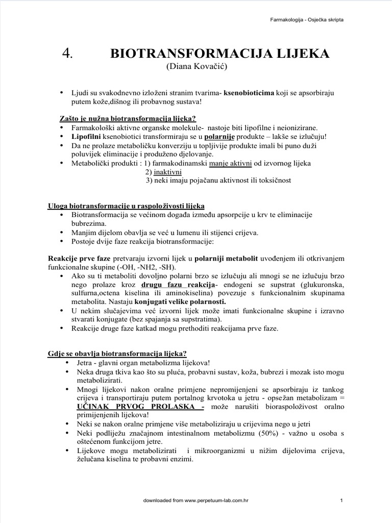 Dokumen - Tips Farmakologija-Skripta | PDF