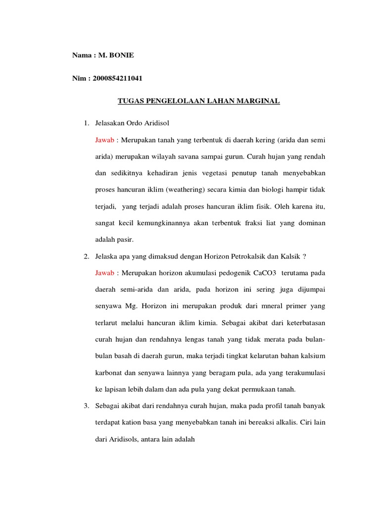 Lahan Marginal | PDF